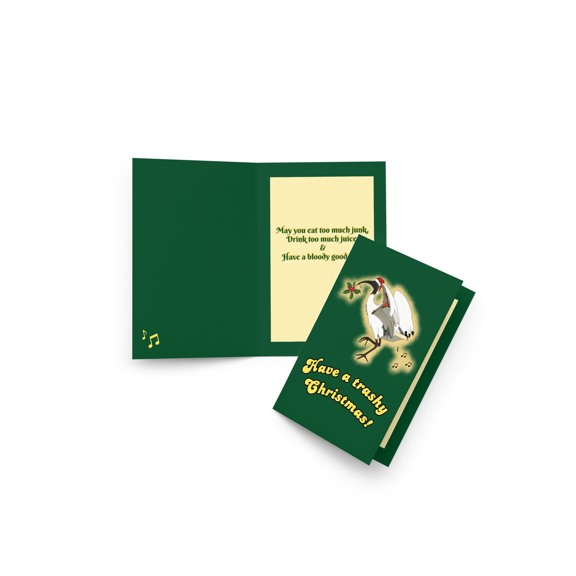 Farting Bin Chicken Card - Green – Amy-Alex Campbell